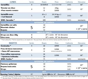 Protocolo HSN: Rutina para Perder Grasa. Parte 6