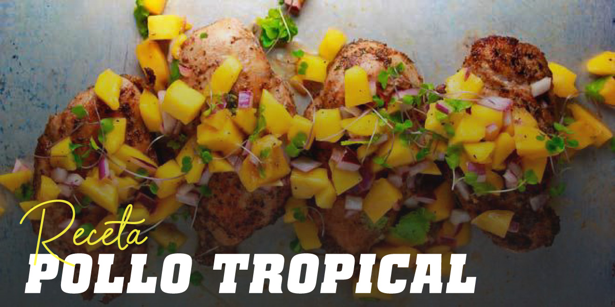 Receta de Pollo Tropical con Mango Super Jugoso - HSN