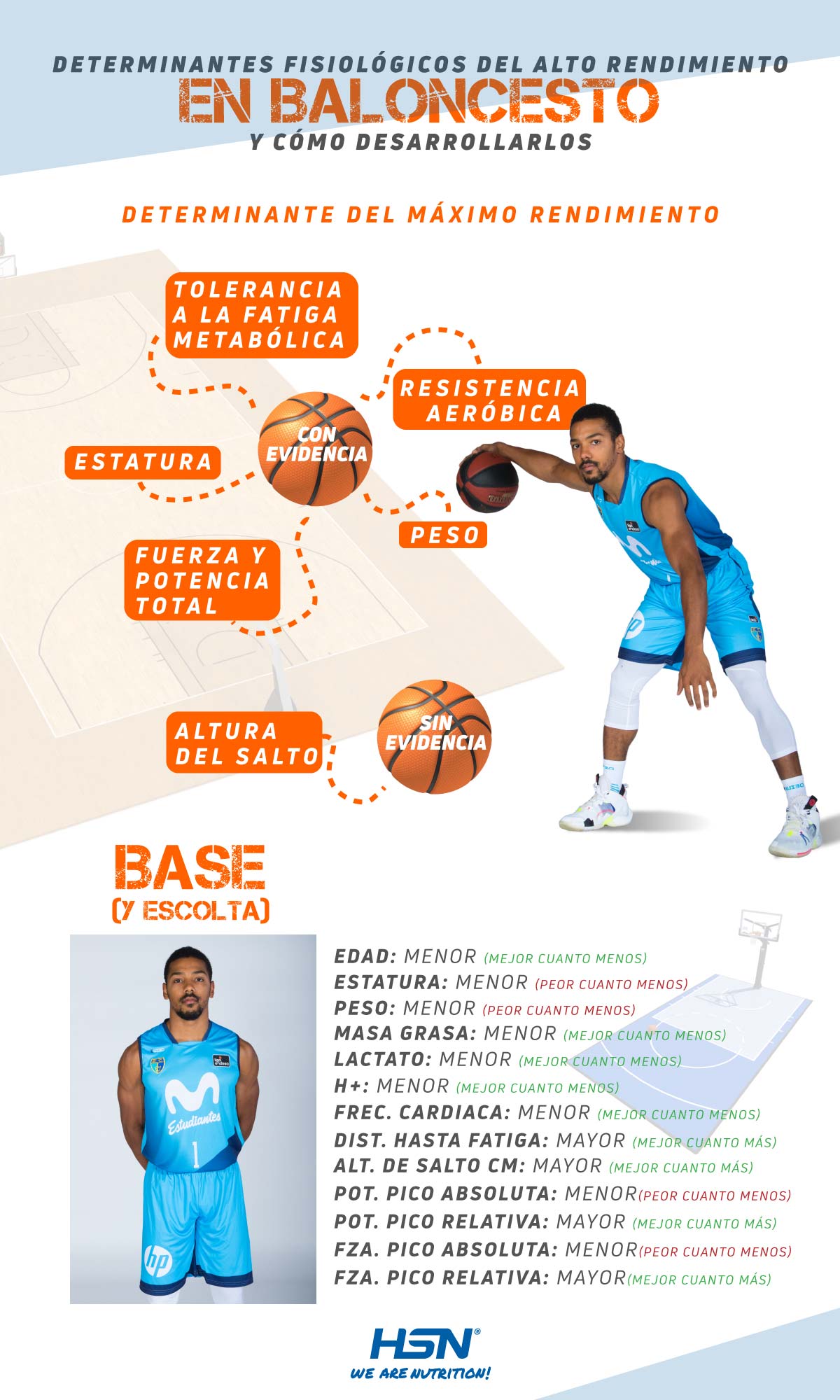 Guía de Entrenamiento Baloncesto Posiciones: Bases - HSN