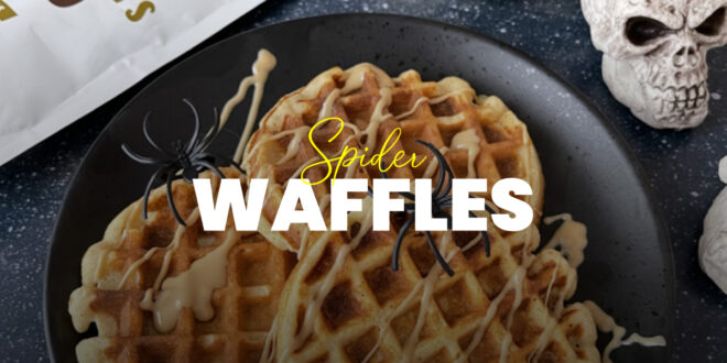 Spider Waffles - Gofres para Halloween