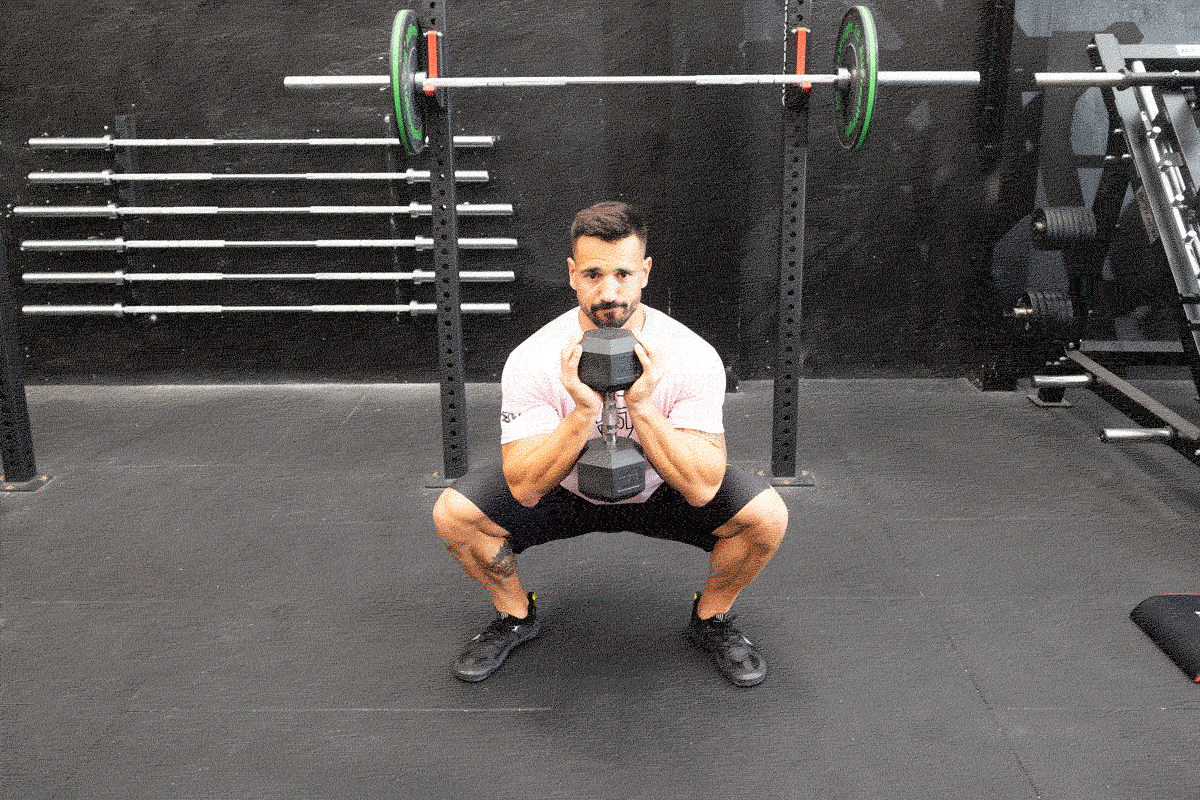 Cómo hacer sentadillas con mancuernas paso a paso | HSN