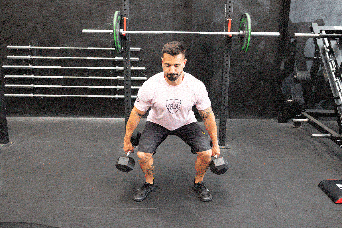 Cómo hacer sentadillas con mancuernas paso a paso | HSN