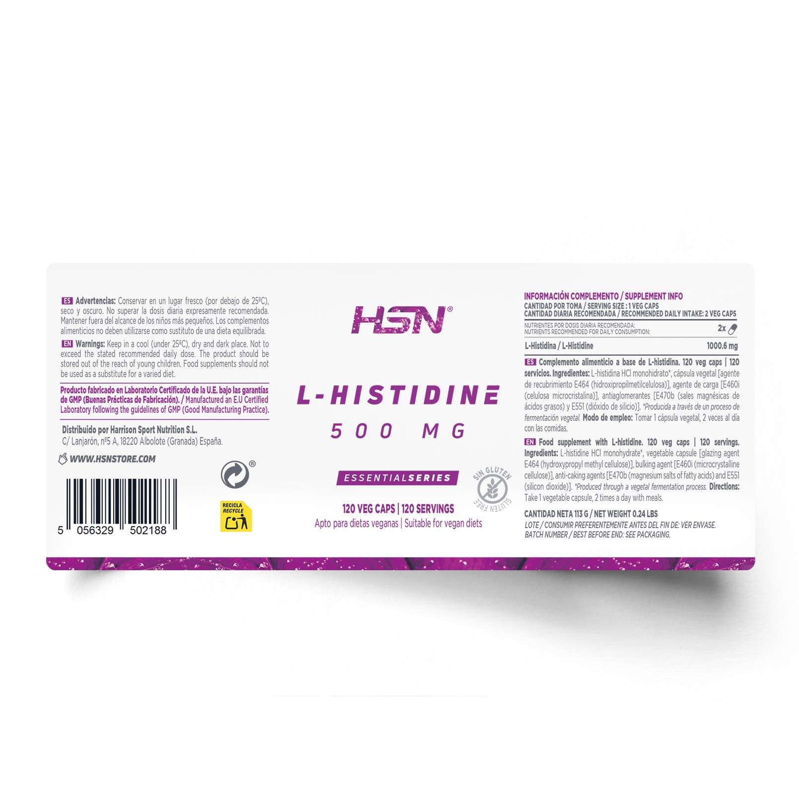 histidine supplement