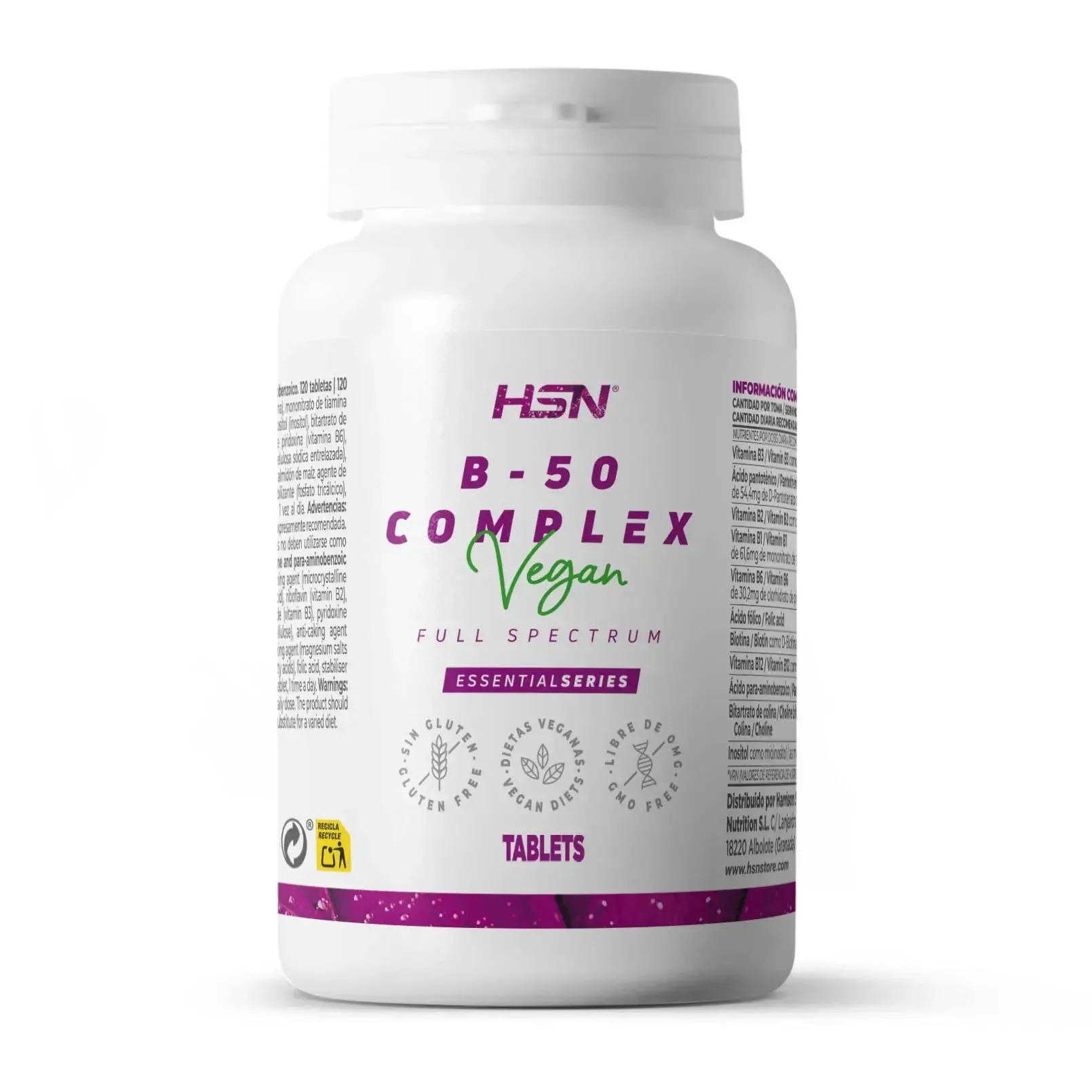 B-50 Complex con todas las vitaminas del grupo B | HSN