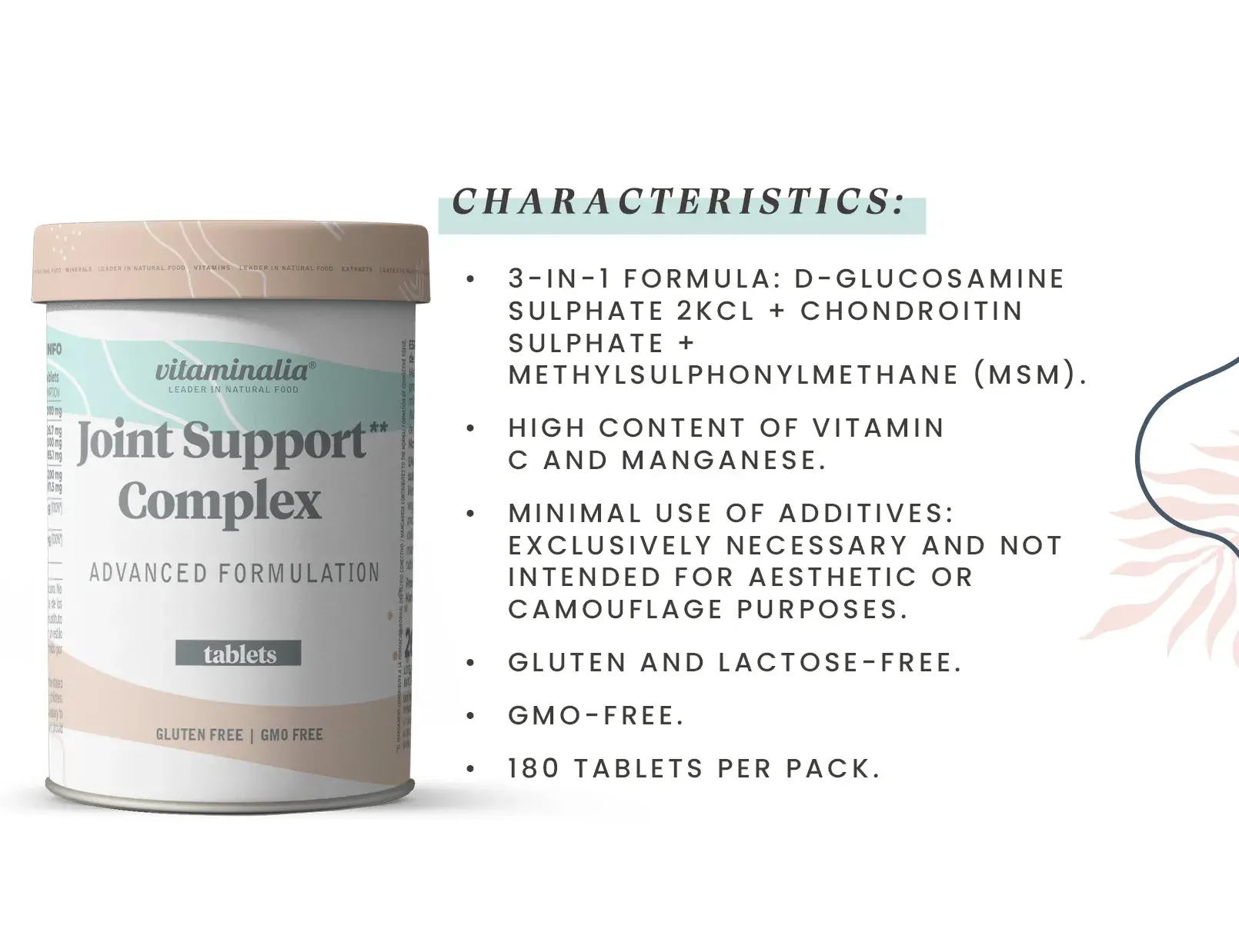 Joint Support Complex 180 tablets by Vitaminalia