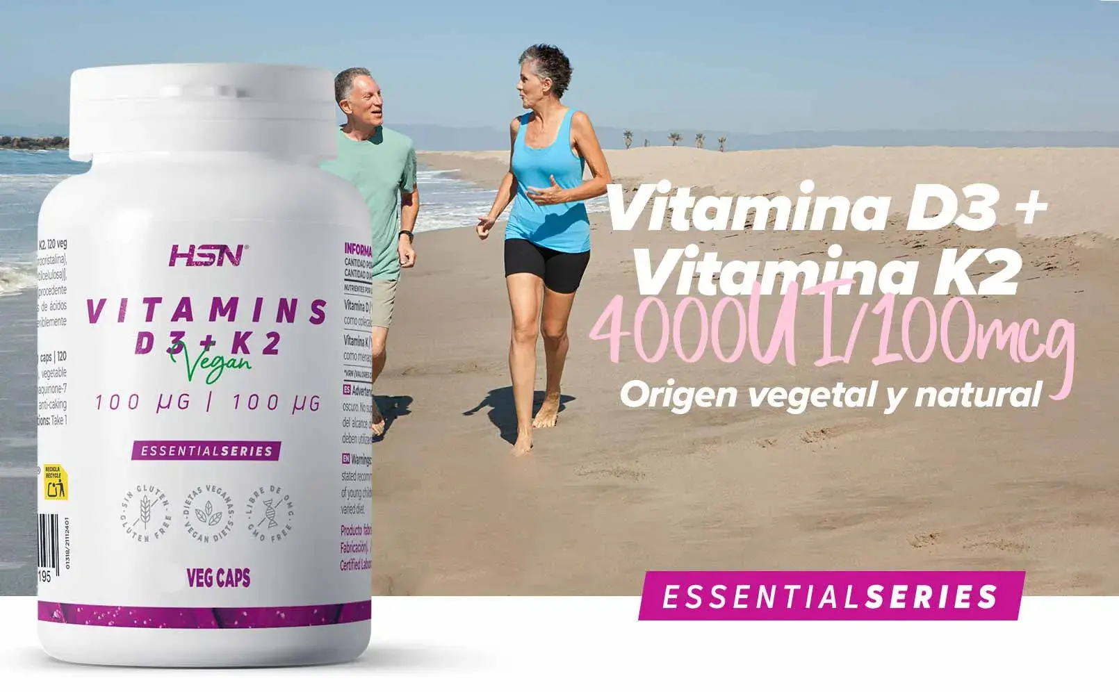 Vitamina D3 + Vitamina K2 4000UI/100mcg - HSN