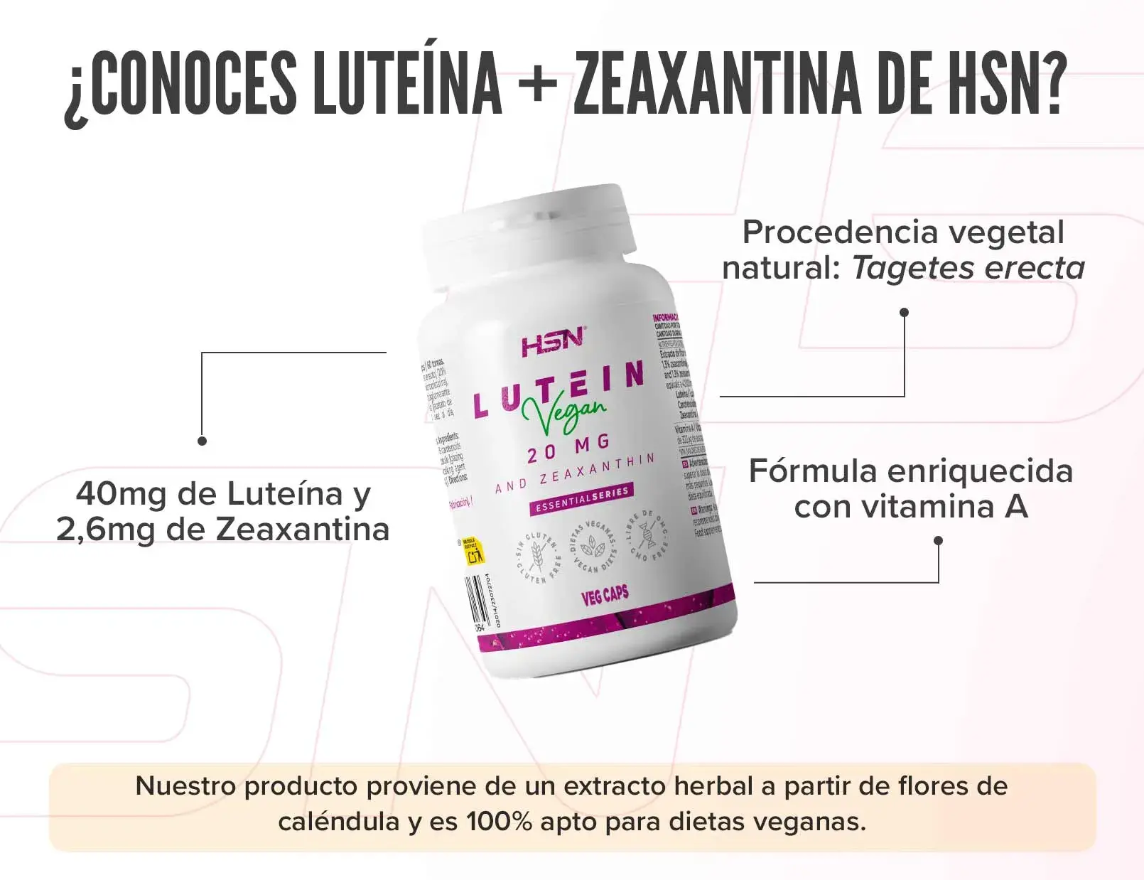 Luteína con Zeaxantina en Cápsulas para la Salud Ocular