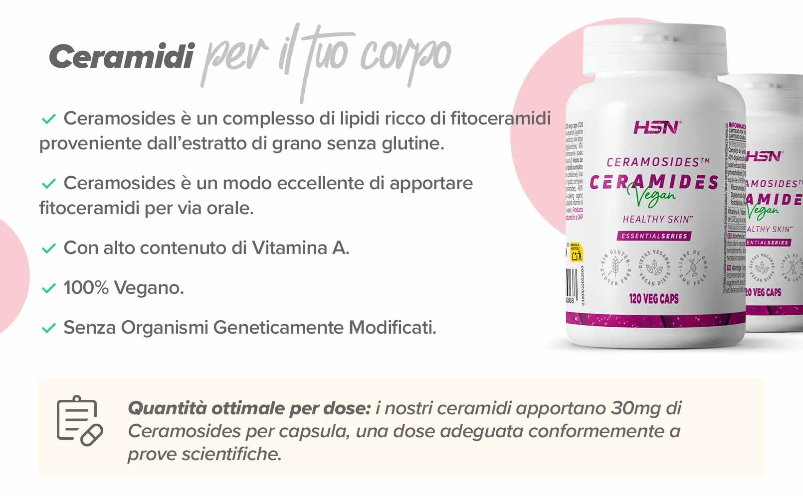 Compra Ceramidi (Ceramosides™️️) 30mg per la pelle - HSN