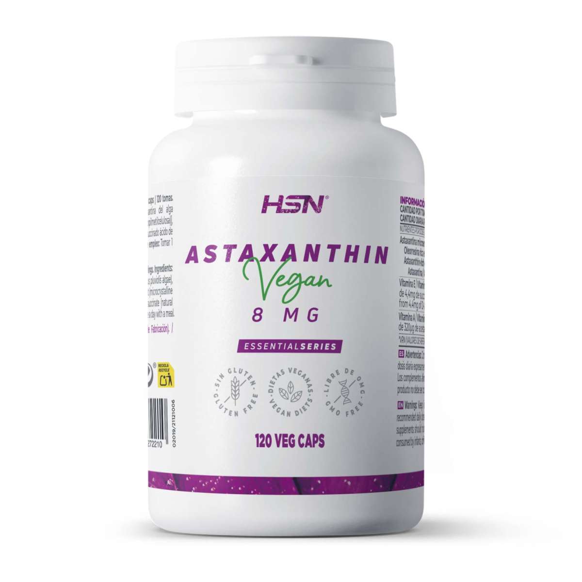 8 mg Astaxanthin Capsules with Vitamin A and E