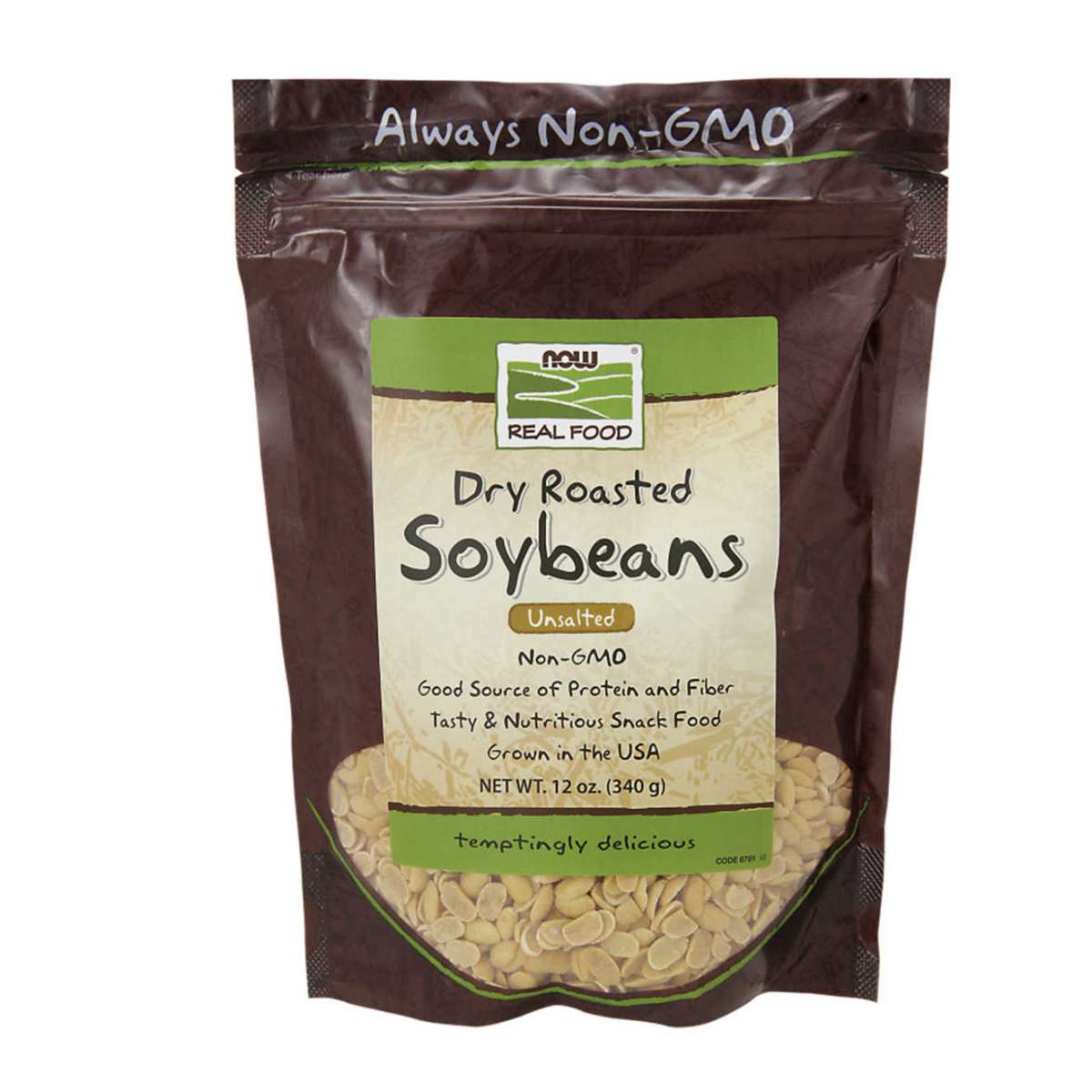 Dry-Roasted SoyBeans 340g by Now Foods - HSN
