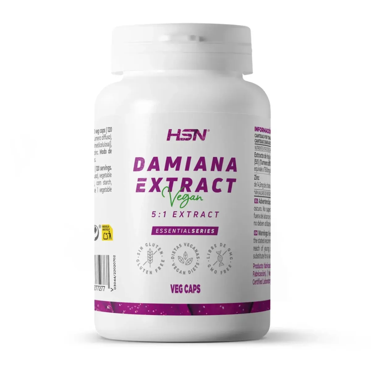 Daminana Extract (4:1) 500mg in Capsules - HSN