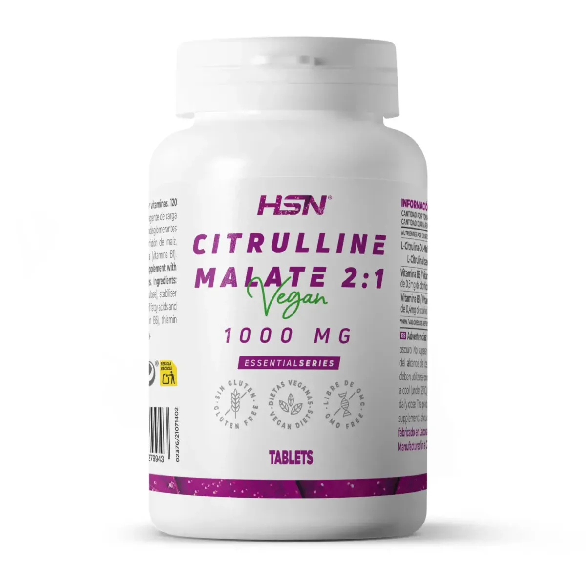 Citrulline Malate 2:1 1000mg Tablets - HSN