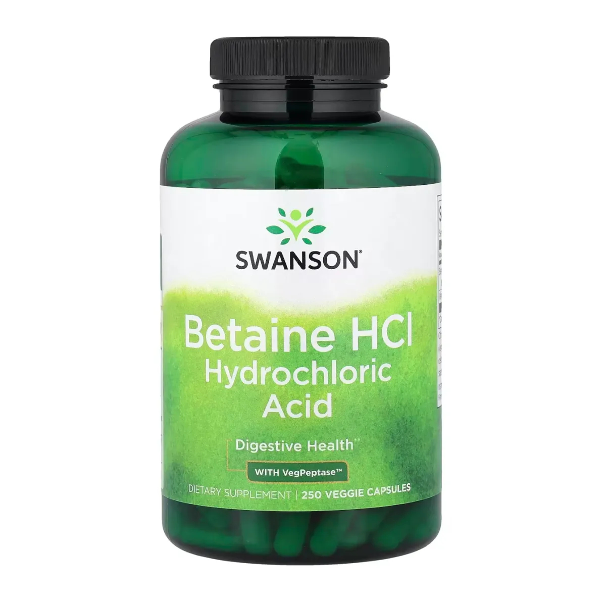 Betaine HCl Hydrochloric Acid 325mg by Swanson - HSNstore