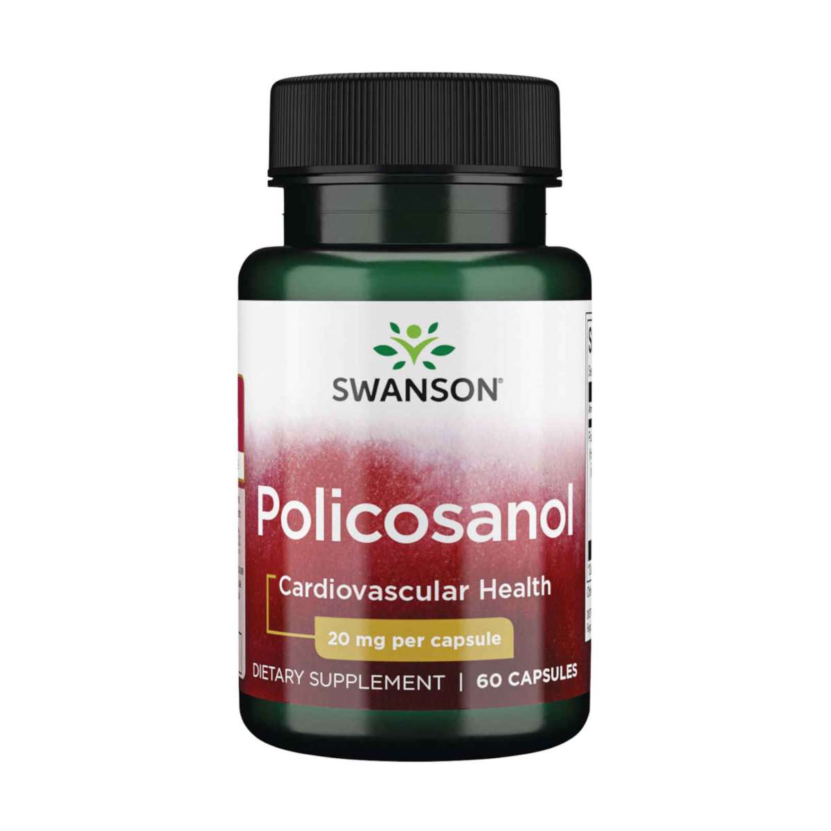 Policosanol 20mg da Swanson - 60 Cápsulas - HSNstore.pt