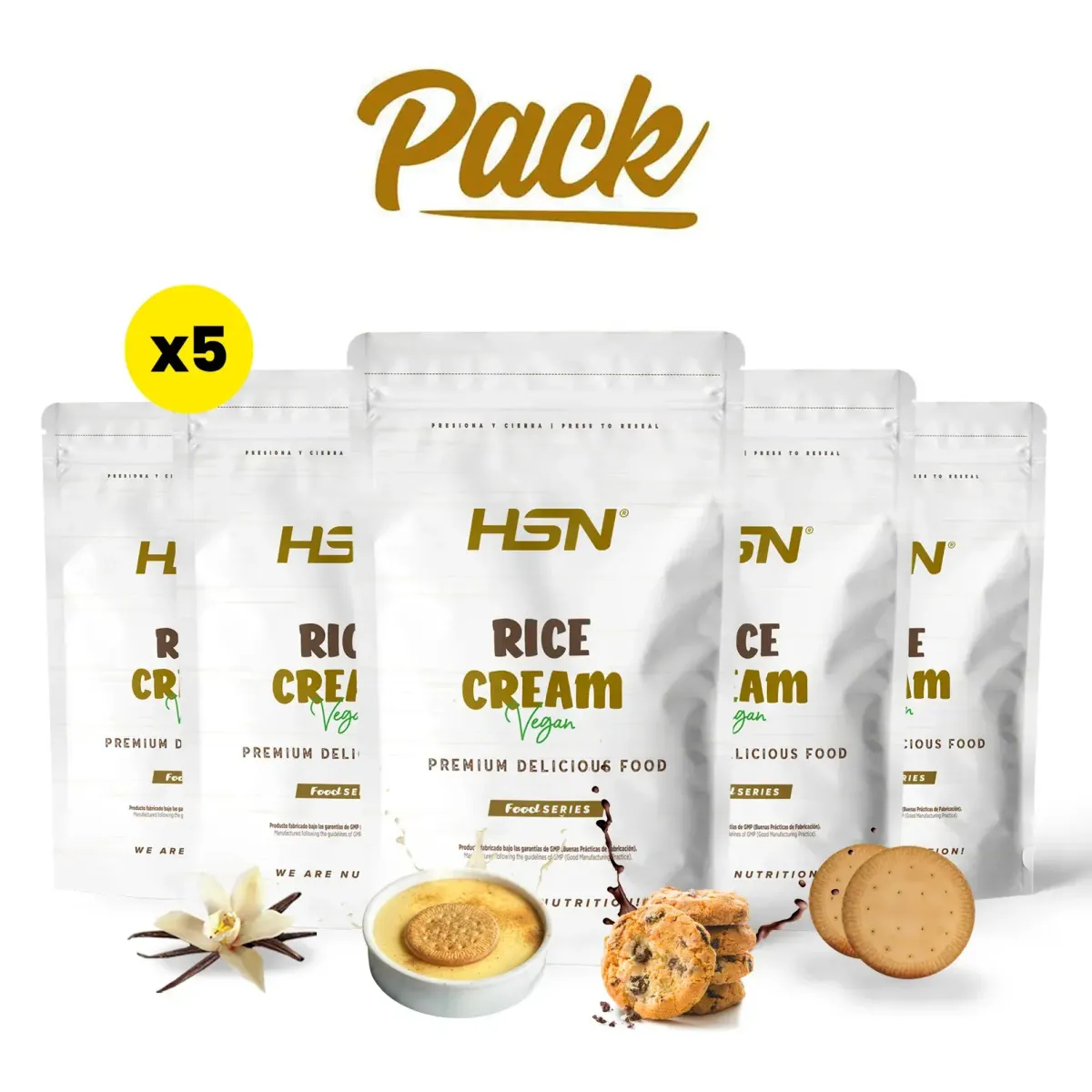 Rice Cream - Sampling Pack - 5 Sachets of 1Kg - HSN