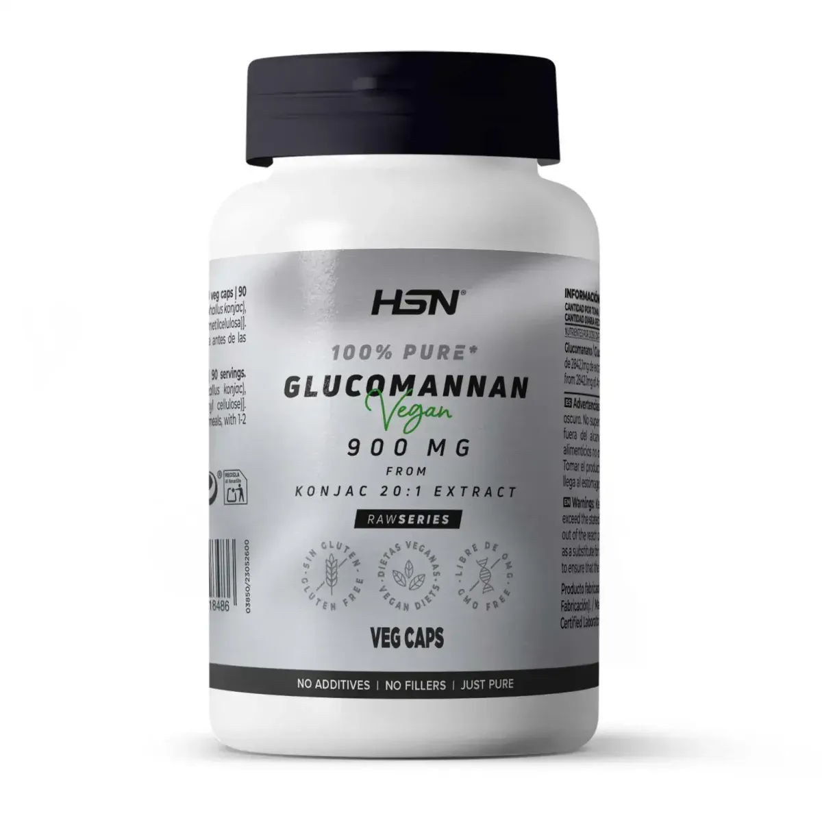 Glucomanano Puro 100% em Cápsulas de 900 mg