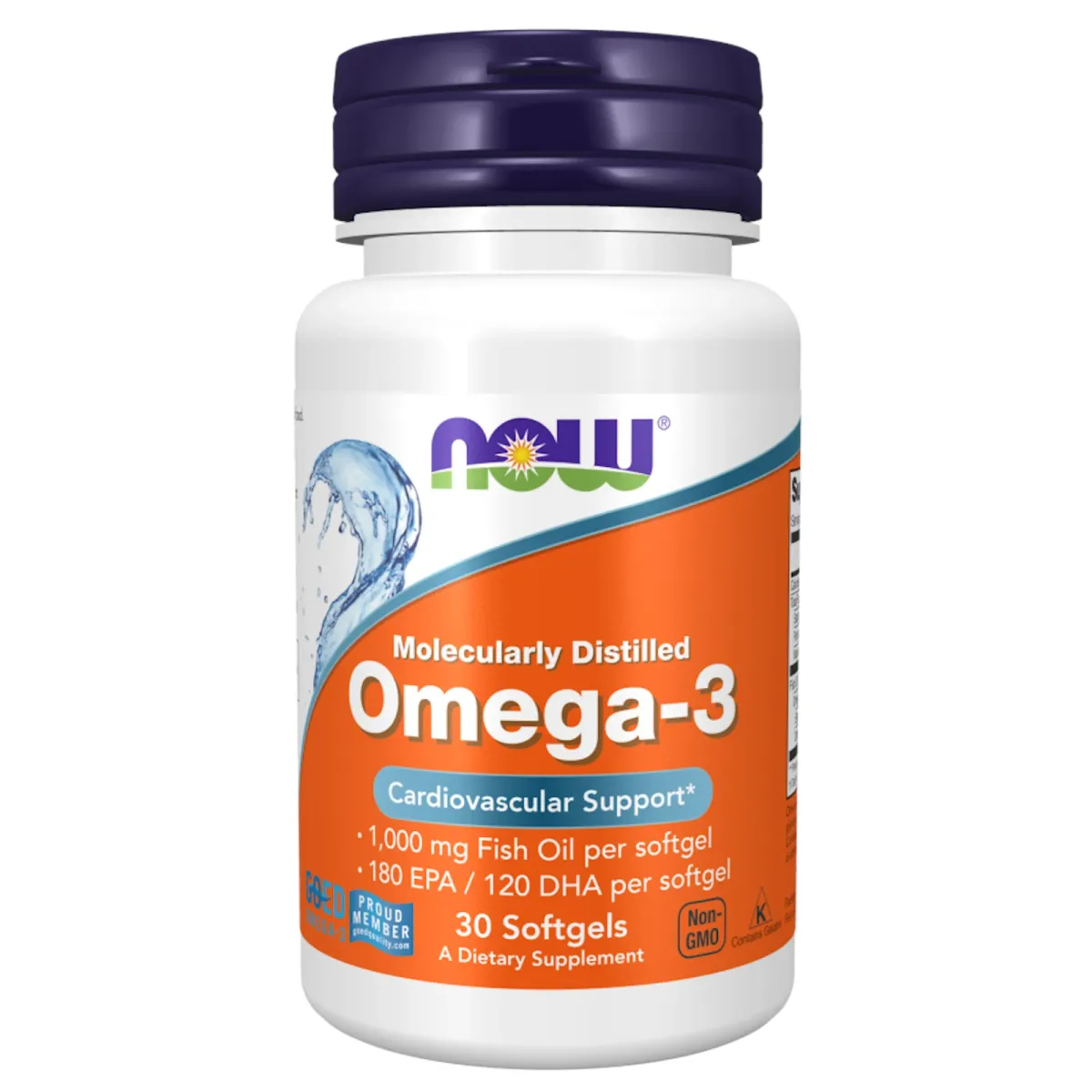 Omega-3 MD 1000mg da Now Foods - Livre de Metais Pesados