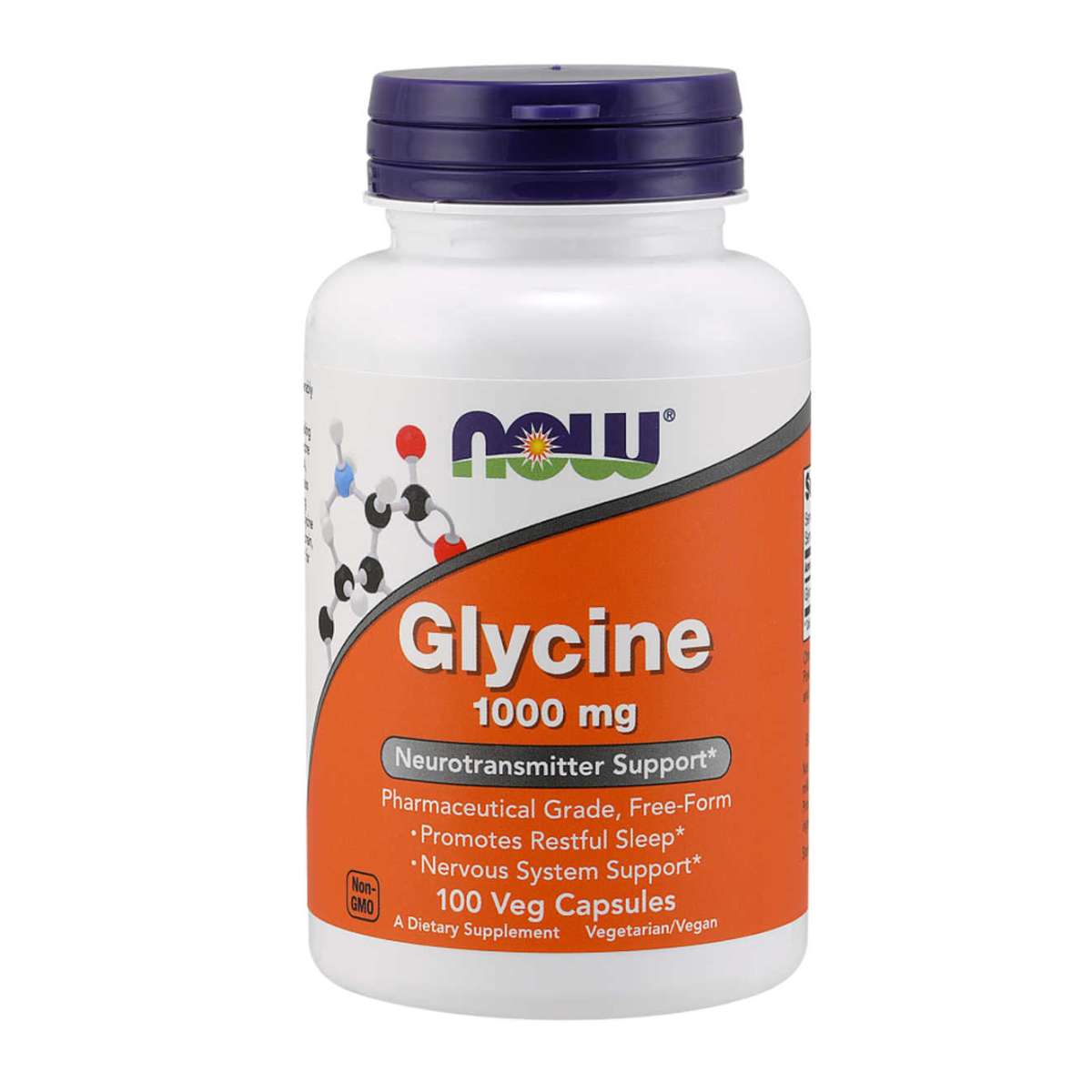 Glicina 1000mg 100 Veg Caps da Now Foods - HSNstore.com