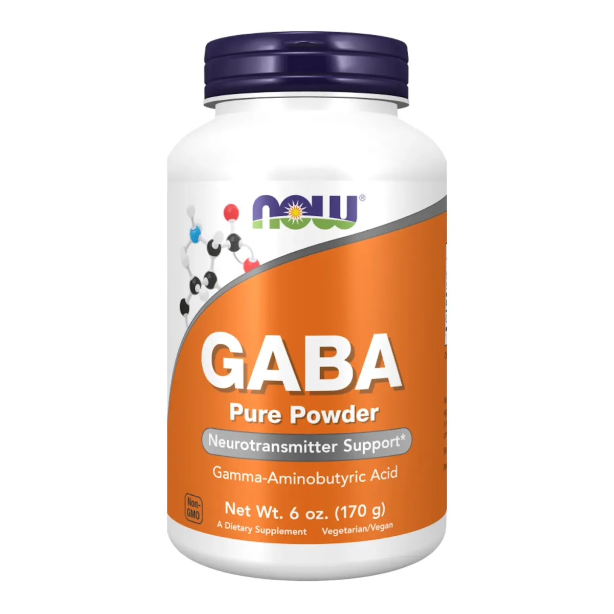 Gaba Puro 100% em Pó 170g da Now Foods - HSNstore.com