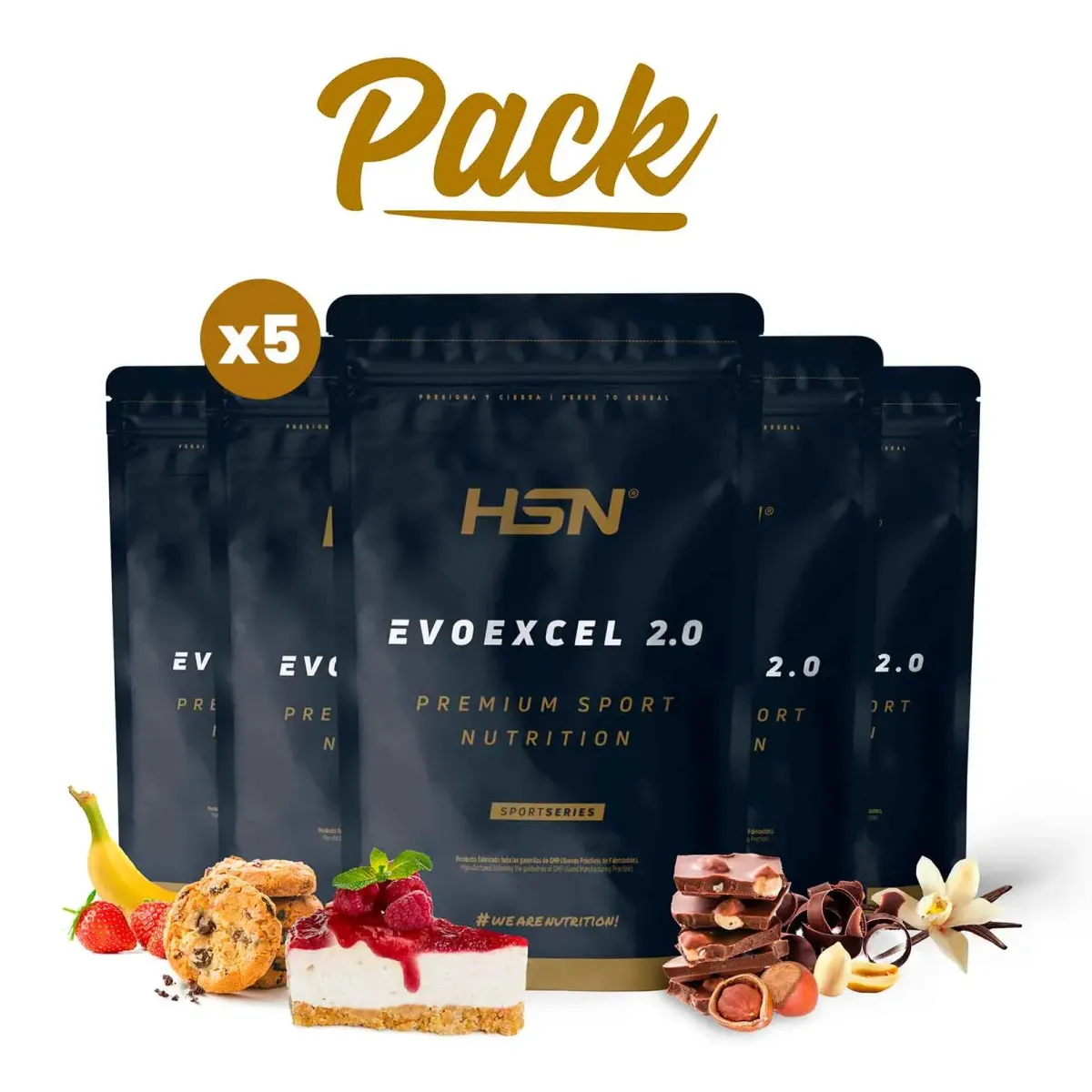 Evoexcel 2.0 - Whey Protein Isolate + Concentrate - HSN Packs