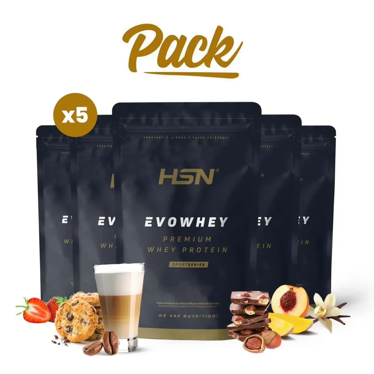 Evowhey Protein tasting Pack: 5 bags of 500g - HSN